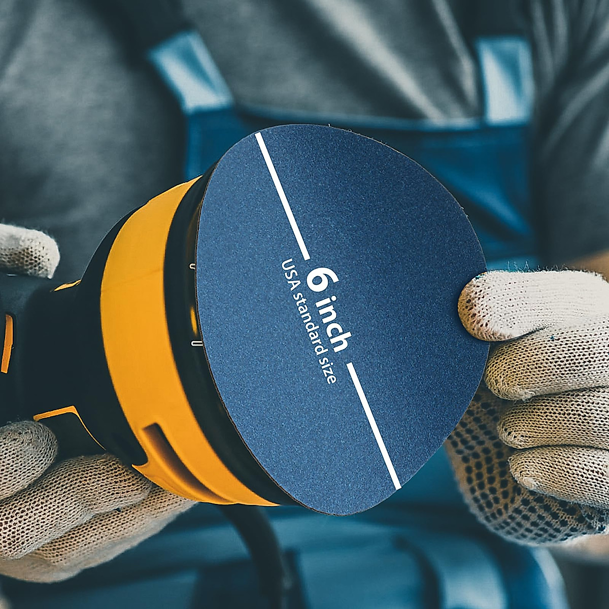 Anteecana 6-Inch no-Hole Hook and Loop Sanding Discs, 40/60/80/100/120/150/180/240/320/400/600 Grits Sandpaper for Random Orbital Sander, 26-Pack (Assorted Grits)