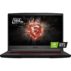 2021 MSI GF65 Gaming Laptop, 15.6" FHD 144Hz IPS Display, Intel Six-Core i5-10500H Processor, NVIDIA GeForce RTX 3060 GDDR6, 16GB RAM, 1TB PCIe NVMe SSD, WiFi 6, Backlit KB, HDMI, Windows 10, Black