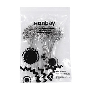 Honbay DIY Flower Shape Ring Loop Craft Wire Clip Table Card Note Photo Memo Holder Metal Clamp Clay Cake Decoration Accessories, 30 Piece