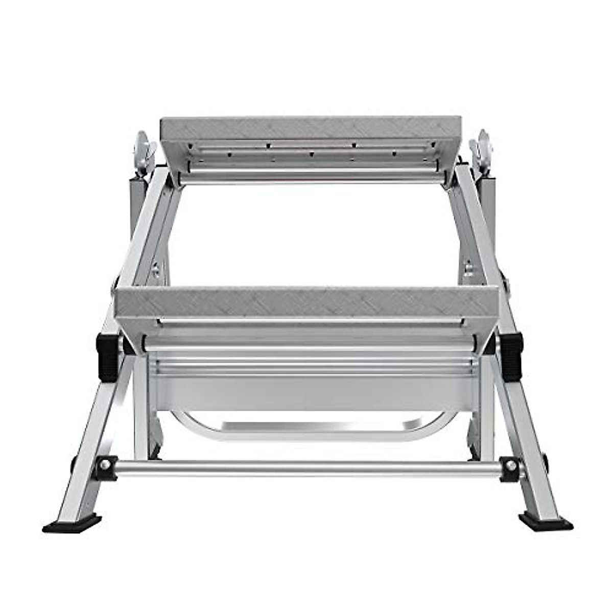 Little Giant Ladders, Safety Step, 2-Step, 2 foot, Step Stool, Aluminum, Type 1A, 300 lbs weight rating, (10210BA), Gray