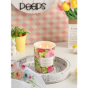 Spring Candle Gardenias Scented Large Candle Gift 2 Wick, 14oz