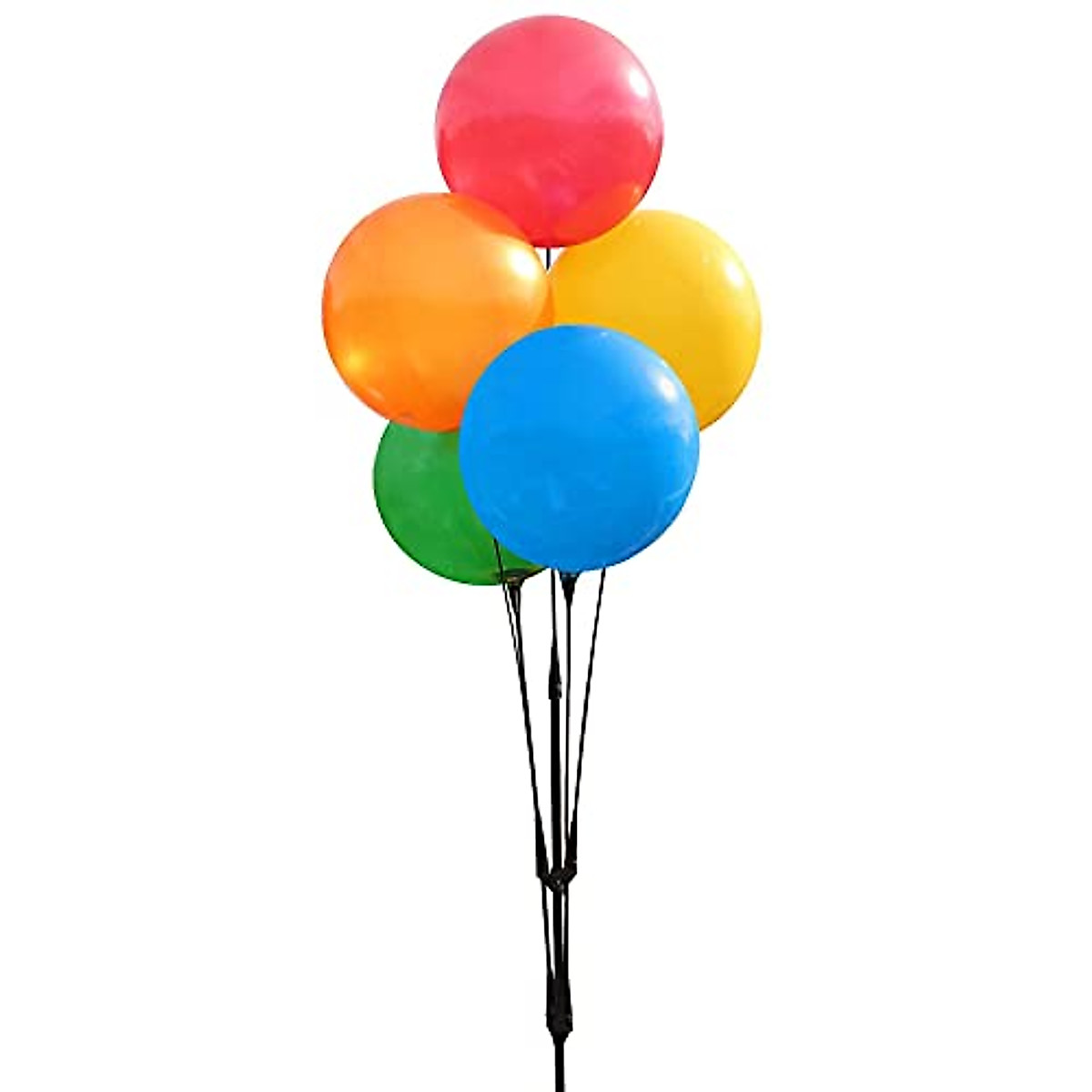 Balloon Bobber - Weatherproof Reusable Paneled Balloon Cluster Pole Kit - Helium Free Plastic Outdoor Balloons
