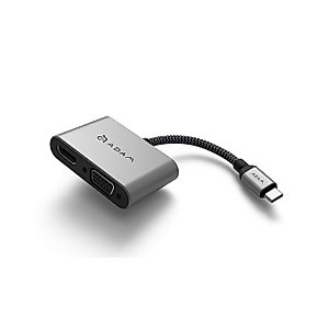 Adam Elements Male to Female VGA, HDMI, USB Type C Cable, 6ft, Lightweight and Durable