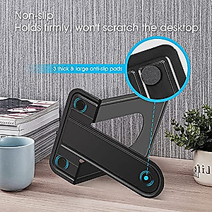 HappyHapi Book Ends Metal Bookends for Shelves,14 Pcs Book End to Hold Books Heavy Duty,Black Non-Skid Bookend,Book Holder Stopper for Shelf Office Home,6.5 x 5.7 x 4.9"(7 Pairs, Large)