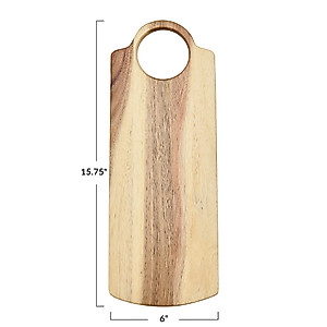 Main + Mesa Rectangle Acacia Wood Cutting Board with Handle