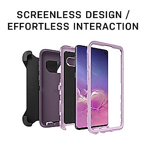 OtterBox DEFENDER SERIES SCREENLESS Case Case for Galaxy S10+ - PURPLE NEBULA (WINSOME ORCHID/NIGHT PURPLE)