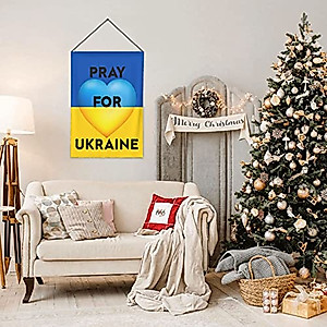 Ukraine Garden Flag, Pray for Ukraine,I Stand with Ukraine Ukrainian National Garden Flag Vertical Double Sided Yard Outdoor Decor 12.5 x 18 Inch (Z)