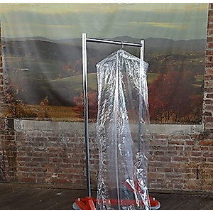 NAHANCO NTP372, Perforated Plastic Garment Bags On A Roll, Opening At Top, 72"H -Clear (Roll of 350)