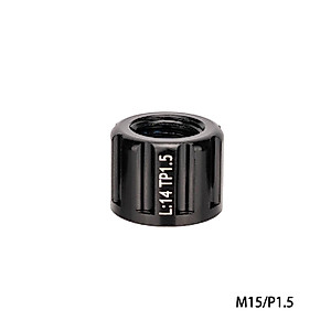 Colaxi Aluminum Alloy MTB Bike Thru Axle Nuts Bolt Skewer Road Mountain Bicycle Hub Quick Release Shaft Lever Replacement Adapter Screw Nuts, M15 1.5