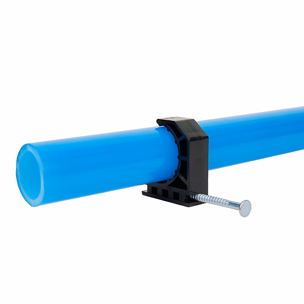 (Pack of 50) EFIELD 1/2-inch Black Color Half Clamp Fixture, J-Hook with Nail For 1/2" PEX Tubing/Pipe Support (1/2 Inch)