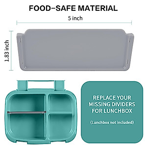 Enlisiwte 3 Pcs Replacement Insert Divider for Bentgo Fresh, Food Safe Tray Divider for Bentgo Fresh Lunch Box & for Bentgo Adult Lunch Box - Large Bento Box Divider