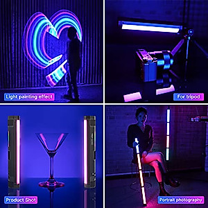 ULANZI VL110 RGB Light Wand, Handheld Light Stick Camera LED Video Tube Light Bar, 2500-9000K Dimmable, 2600mAh Battry CRI 95+ with Magnetic Attraction for Photography Vlog TIK Tok