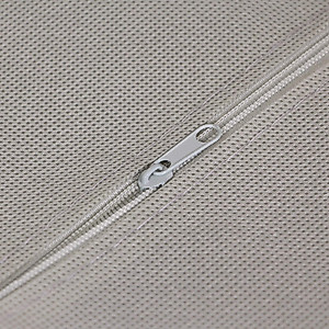 DIOMMELL Set of 4 Foldable Cloth Storage Box Closet Dresser Drawer Organizer Fabric Baskets Bins Containers Divider for Clothes Underwear Socks Lingerie Clothing, Grey 40-0000