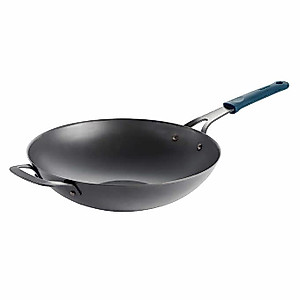Tramontina 12.5” Carbon Steel Pre-Seasoned Wok 12.5 in 31.7 cm