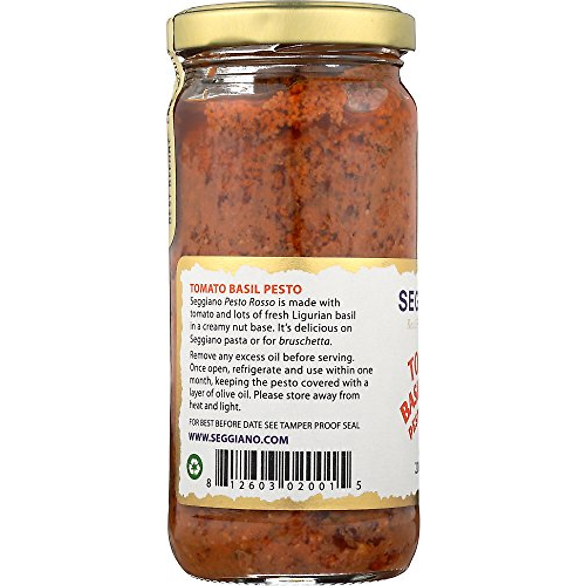 Seggiano, Tomato and Basil Pesto, 7 oz