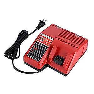 Multi-Voltage M18 Battery Rapid Charger Compatible with Milwaukee M18 14.4V-18V XC Lithium-ion Battery 48-11-1850 48-11-1852 48-11-1862 48-11-1880 48-11-1812 48-11-1820