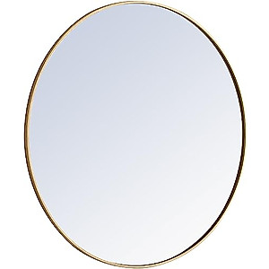 Living District Elegant Decor MR4045BR Eternity Mirror, Brass
