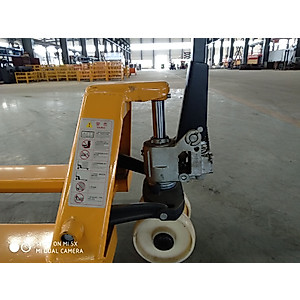 Casting Pump Nylon Wheel 5500LBS Hand Pallet Truck (1, Red)