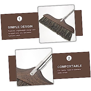 Electric Broom Dusting Brush Push Broom Outdoor Floor Scraper Long Handle Heavy Duty Stable Broom Garden Broom Kitchen Hair Cleaning Broom Cleaning Brush Long Handle Broom Wooden HOMOCONO