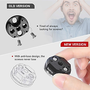 SMALLRIG Standard Rosette Bolt-On Mount (M6 Thread, 31.8 Diameter) for Camera Cage and Accessories - 1939