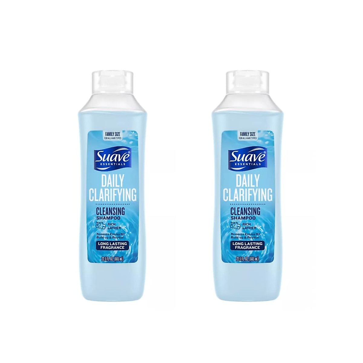 Suave Essentials Shampoo Daily Clarifying 22.5 Ounce 2 Pack