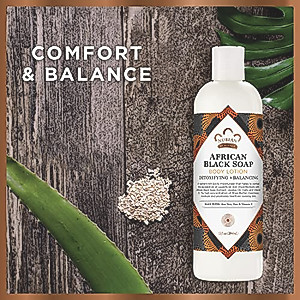 Nubian Heritage Body Lotion African Black Soap for Dry Skin Paraben Free Body Moisturizer, 13 oz