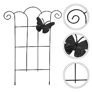 Garden Plant Trellis 2Pcs Trellis for Potted Plants Iron Mini Garden Trellis for Climbing Plants Plant Climbing Rack Flower Pots Supports