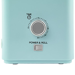 Nostalgia Extra Large 8-in-1 Hot Dog & Bun Warmer, Stainless Steel Grill Rollers, Non-stick Warming Racks, Adjustable Timer