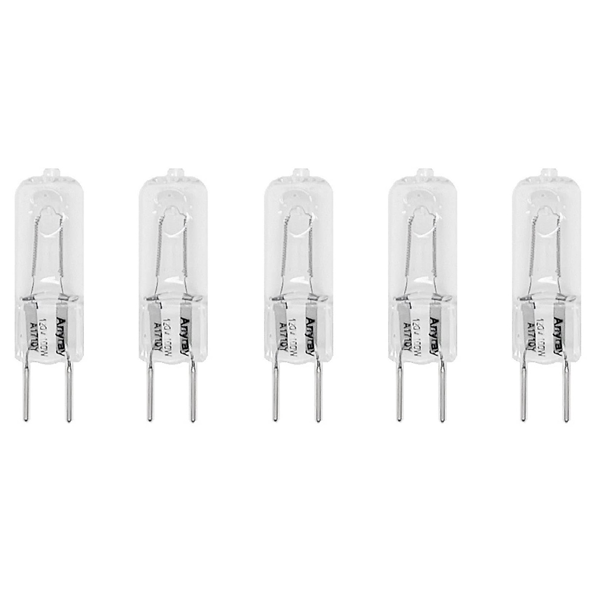 Anyray A1710Y (5)-Pack G8 100W 100-Watt 130 volt Halogen T4 Light GY8.6 bulbs 100Watt 5-Lamps