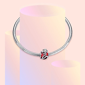 MGIUL Cartoon Red Dragon Charm Beads for Women Bracelets Necklaces 925 Sterling Silver Pendants Jewelry Gift