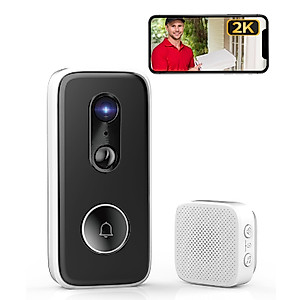 JOOAN Indoor Outdoor Camera Wireless, 1080P Home Security Camera for Baby/Pet Camera Indoor with 2-Way Audio, Motion/Sound Detection, IP66 Waterproof, 24/7 SD Card Recording, Color Night, 2.4G (3MP)