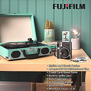 Fujifilm Instax Mini 40 Instant Camera Black + Fujifilm Instax Mini Twin Pack Instant Film (20 Sheets) + Case