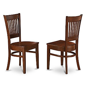 EAST WEST FURNITURE 7 Pc Dining room set Table with Leaf and 6 Kitchen Dining Chairs