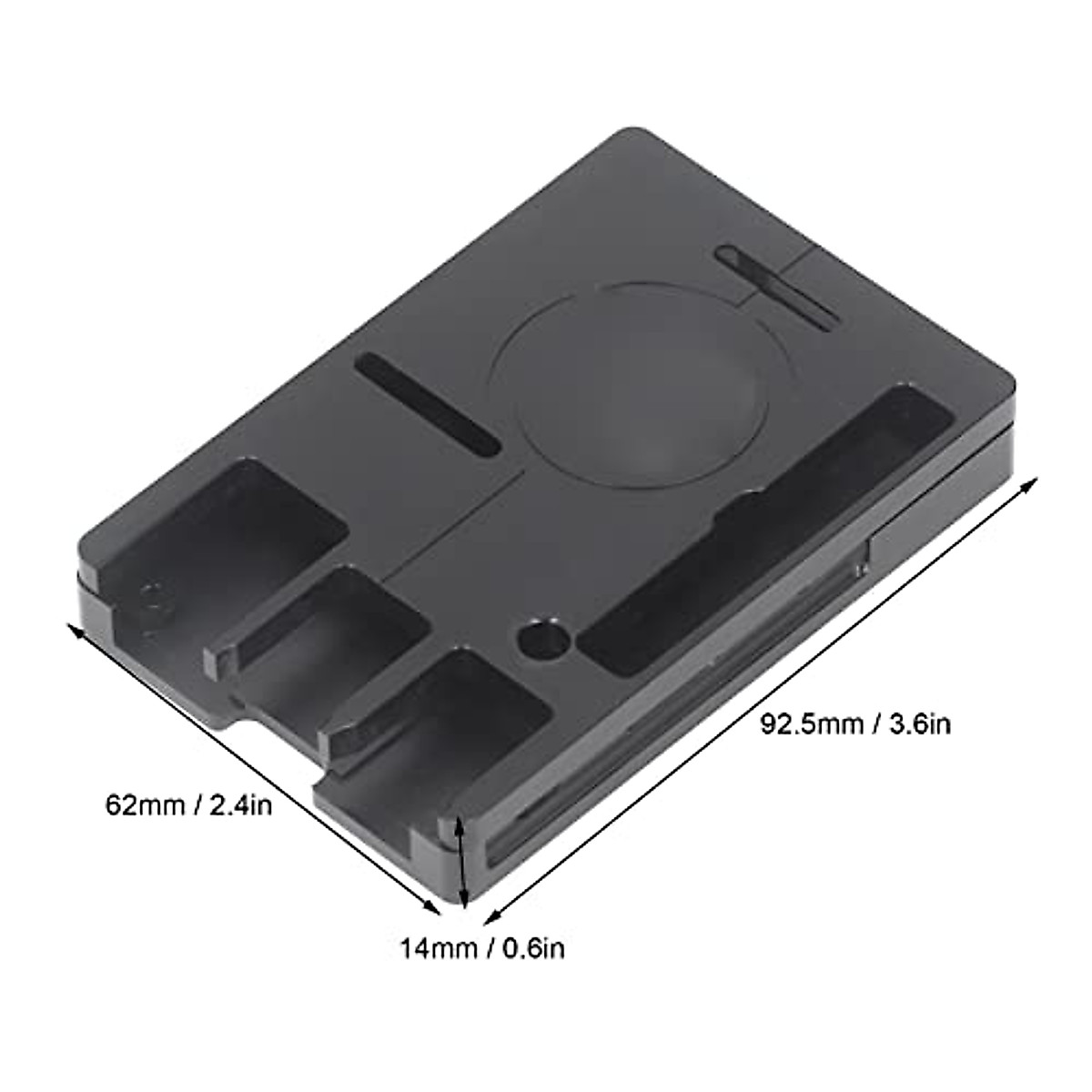 Heat Dissipation Enclosure, Silicone Pad Aluminum Alloy Cooling Box Resistant Good Acrylic Plate Compatibility for 3B 3B Development Board