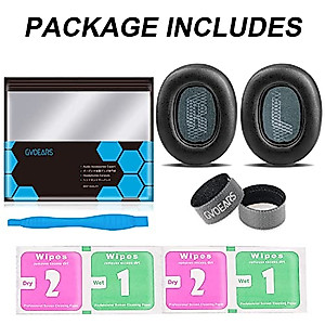 Replacement Ear Pads for JBL Live 650/660BTNC E65BTNC Headphone, Ear Cushions Headset Earpads with Noise Cancelling Memory Foam