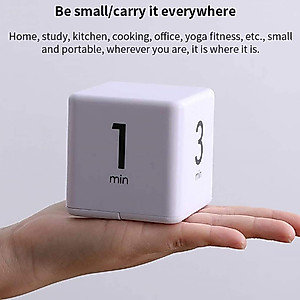 JOYIT Cube Timer 1, 3, 5 and 10 Minutes Countdown Timer, Kitchen Timer, Outdoor Timer, Workout Timer