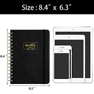 2023-2025 Monthly Planner - 2023 Monthly Planner from January 2023 to December 2025, 6.4'' x 8.5'' Monthly Planner with Tabs, 3 Year Monthly Calendar Planner 2023-2025 with Thick Paper