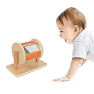 Tiger Montessori Spinning Rainbow Drum Toys for 612 Month Babies Infant 3 Month 1 Year Toddlers TI4501
