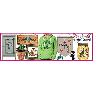 Sea Turtle Family Stencil - Sea Ocean Creatures Endangered Marine Animals Mylar Stencils for Drawing Painting Template Wall Stencil Reusable DIY Crafts - Image is 10.5" x 10.5" - The Artful Stencil