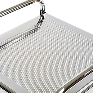 Seville Classics Rolling Utility Organizer Storage Cart, for Home Office, School, Classroom, Scrapbook, Hobby, Craft, 10 Drawer, Frost White