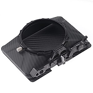 Fotga Mini Lightweight 4x4 4x5.65 Clip-on Lens Matte Box for DSLR Mirrorless Camera A7 A7R A7S II III IV Z6 Z7 II RP R3 R5C GH5 GH6 BMPCC 4K 6K,Compatible 52mm/55mm/58mm/62mm/67mm/72mm/77mm/82mm Lens