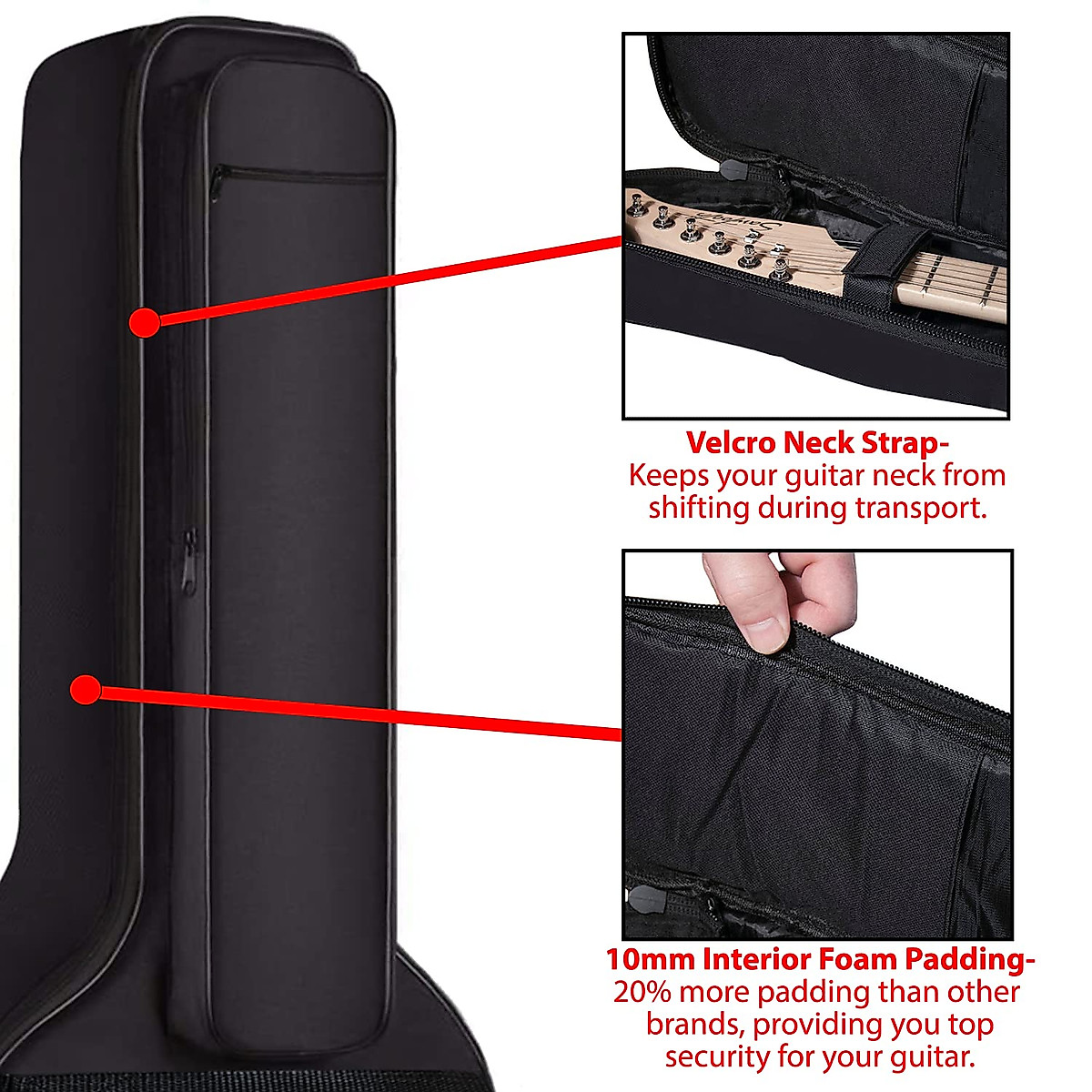 Chromacast Electric Guitar Padded Gig Bag (CC-EPB