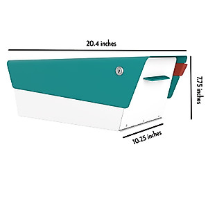 modbox USA Modern Locking Curbside Mailbox | Custom Color Combination