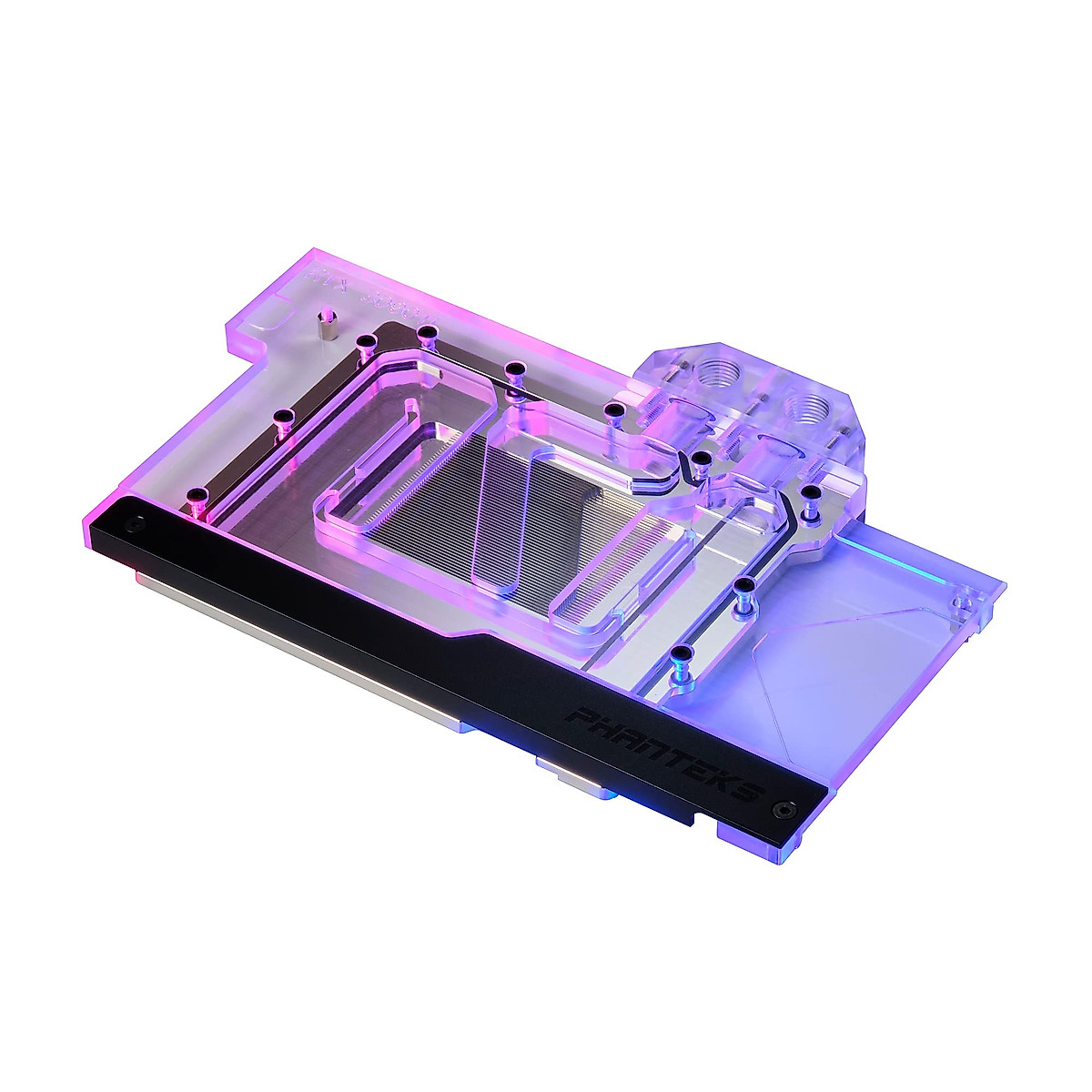 Phanteks (PH-GB3090TIGB_BK01_BP) Glacier G3090Ti GIGABYTE for GIGABYTE AORUS Xtreme/Gaming RTX 3090 Ti, Nickel-Plated Copper Block, Acrylic, Aluminum Cover Plate, Digital-RGB, Black