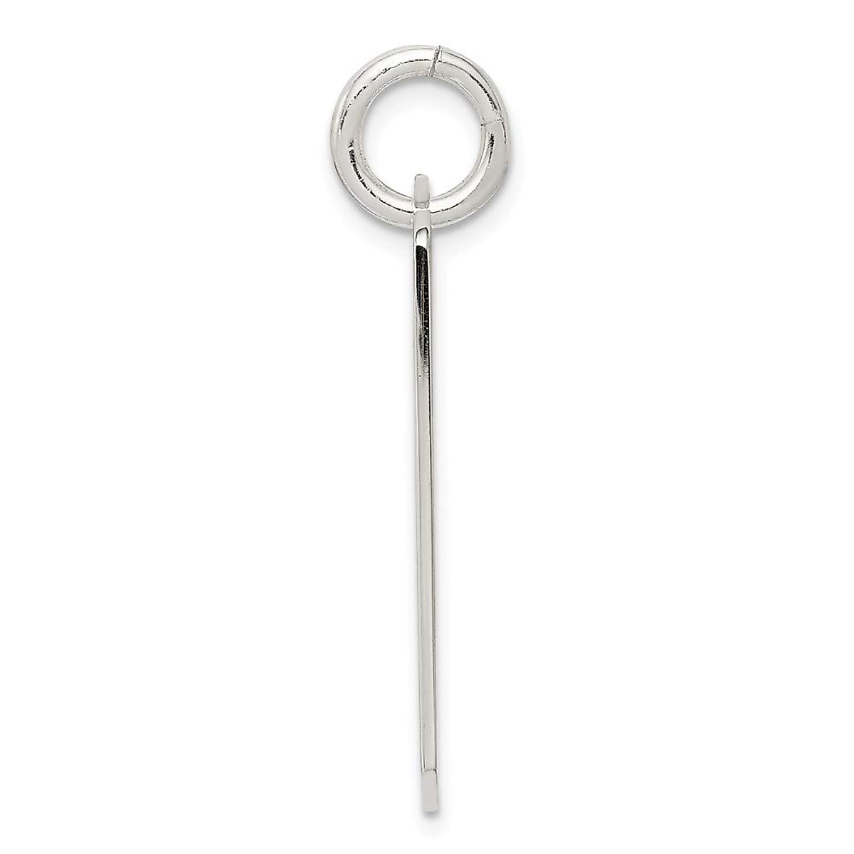 Solid 925 Sterling Silver Dog Tag Engravable Pendant Charm - 33mm x 16mm