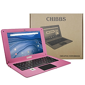 10.1" Inch Kids Laptop Computer, Netbook Powered by Android 7.1.1, Quad Core Processor, 2gb Ram, 32gb Storage, Bluetooth, WiFi