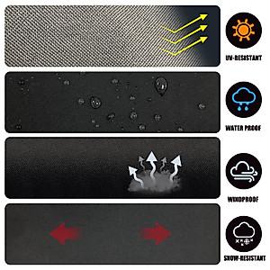 ZBXFCSH Heavy Duty Grill Griddle Cover Water Proof 600D Polyester Table Top Griddle Cover Compatible with 17 inch Blackstone Griddle Without Griddle Hood