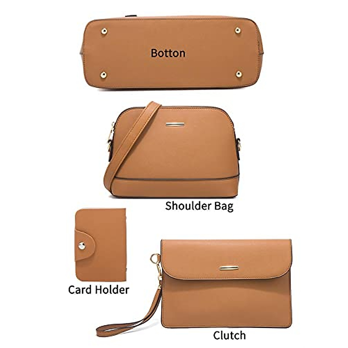 LaRolls Purses and Handbags for Women Large Capacity Fashion Tote Bags Shoulder Top Handle Satchel Purse Set