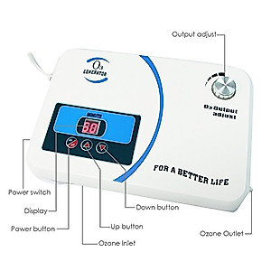 Gain Express Enaly Ozone Generator OZX-300AT 500mG/hr Home O3 Generator with Air Dryer/Timer/Adjustable Output