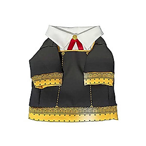 brehiay Cats Spy x Family Cosplay Funny Pet Clothes Anya Forger Costume Shirt for Cats Pets Halloween Costume